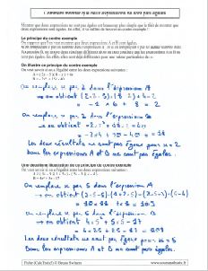comment montrer que deux expressions ne sont pas egales – Bienvenue sur ...